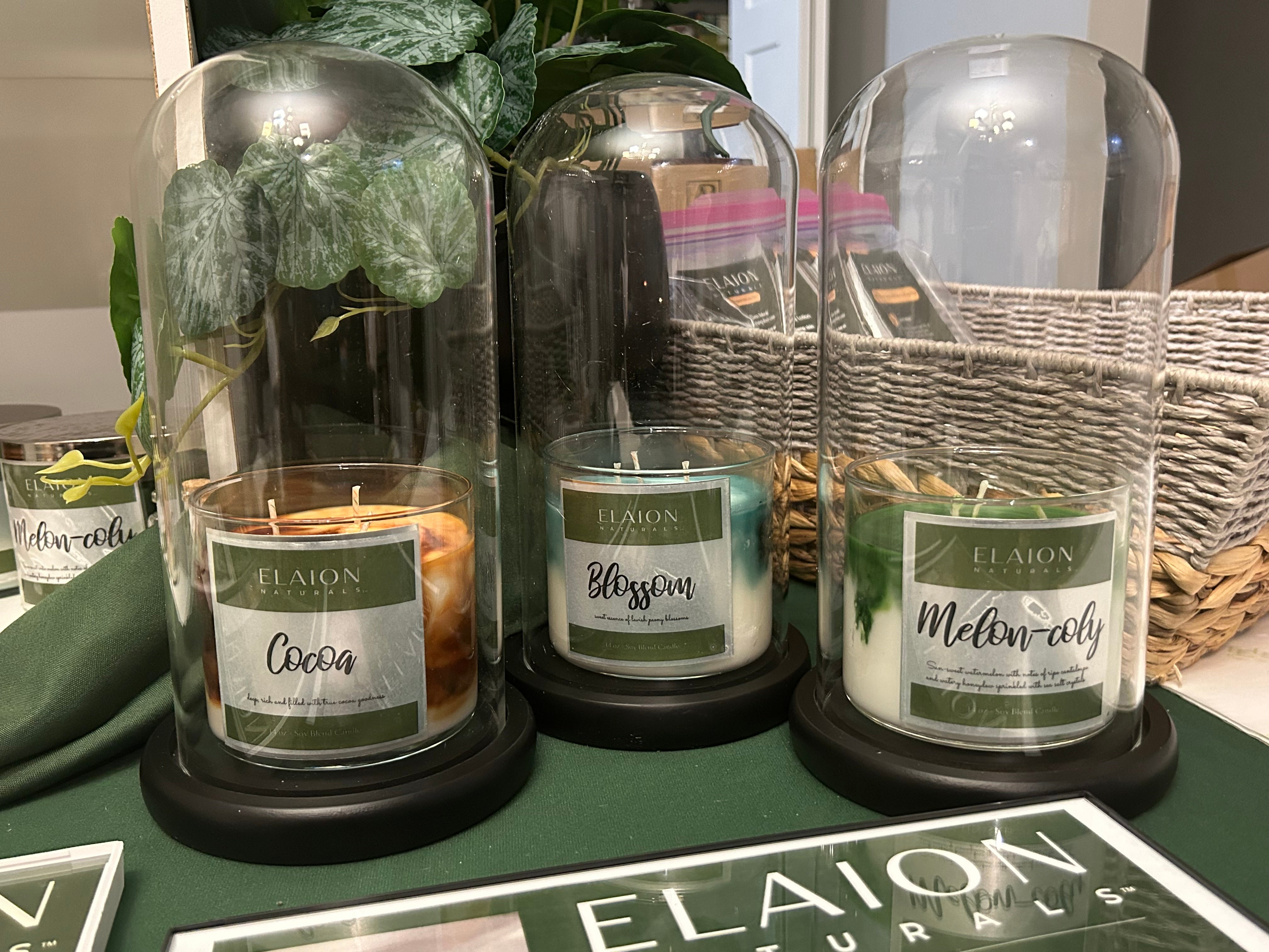 Stunning Marbled Candles – Elaion Naturals